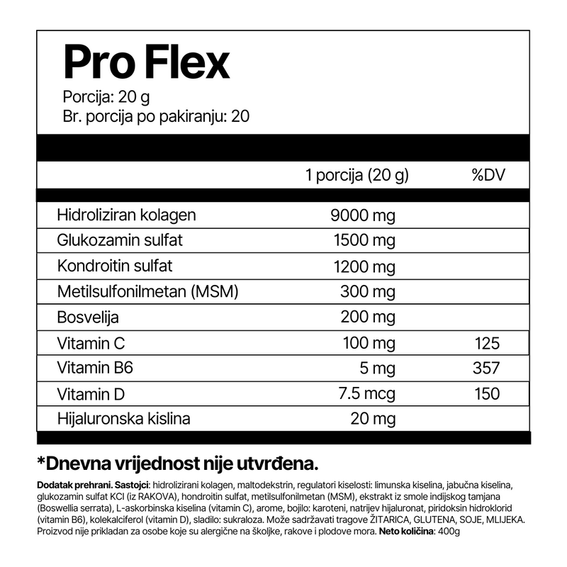 Pro Flex 4Endurance Pro: Ojačaj zdravlje svojih zglobova
